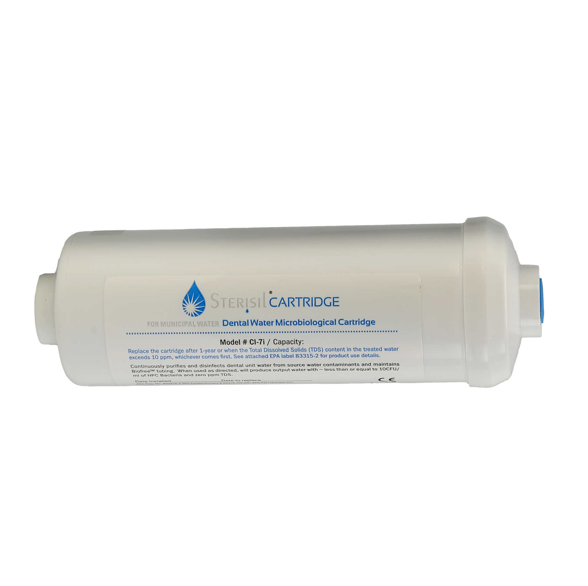 Sterisil® Dental Water Microbiological - Inline Cartridge - Solmetex