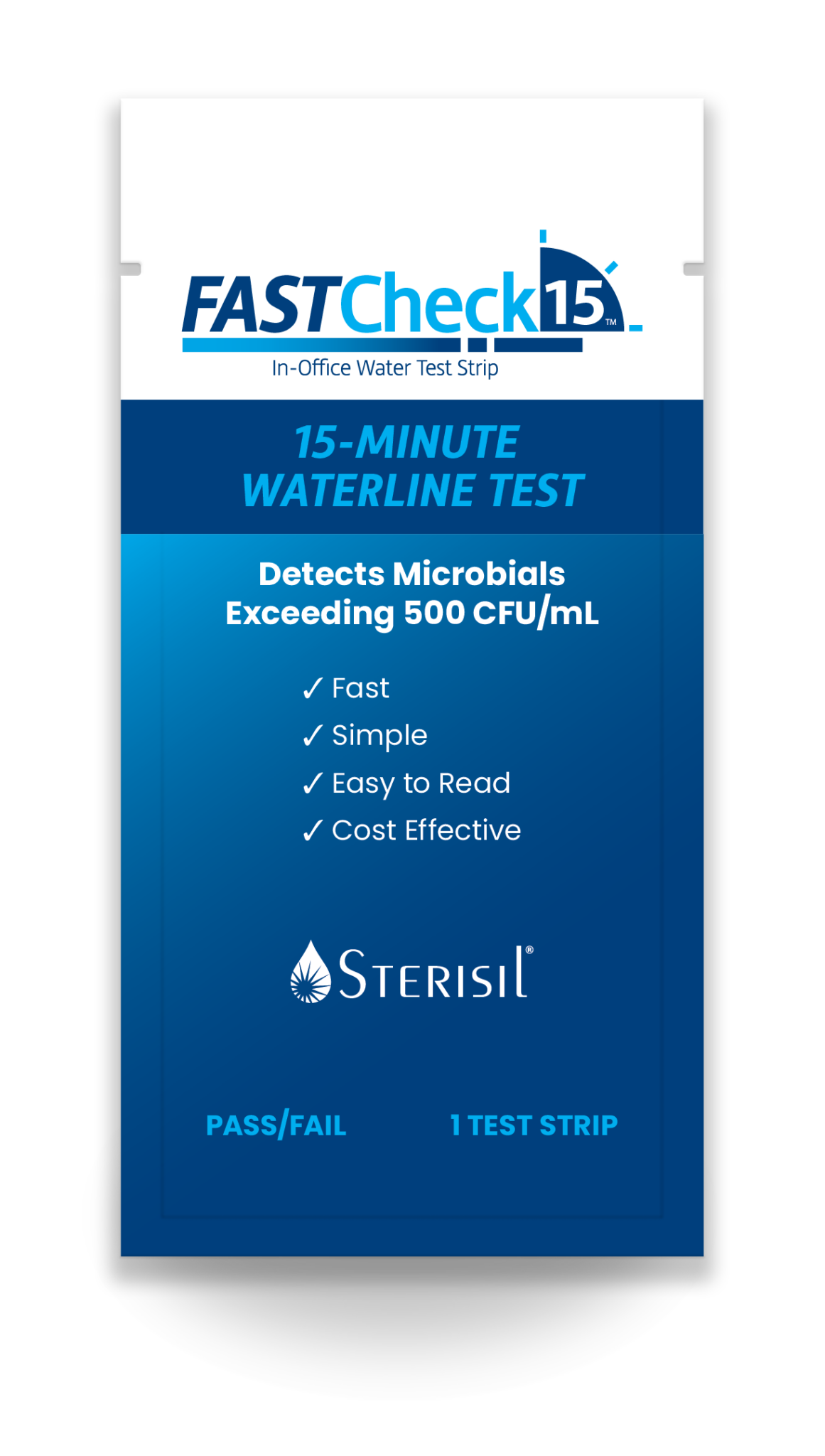 FASTCheck15™ In-Office Waterline Test Strip - Solmetex